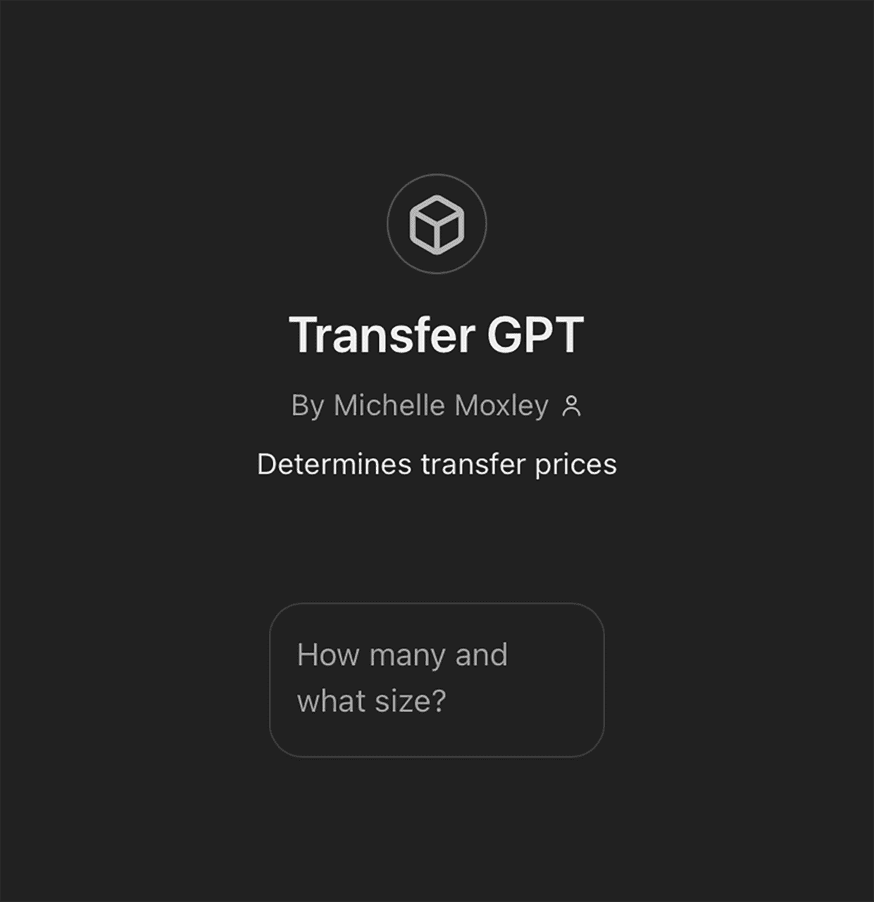 FASHION FORWARD FRIDAY: A GPT Transfer Pricing Assistant • The Ink Kitchen